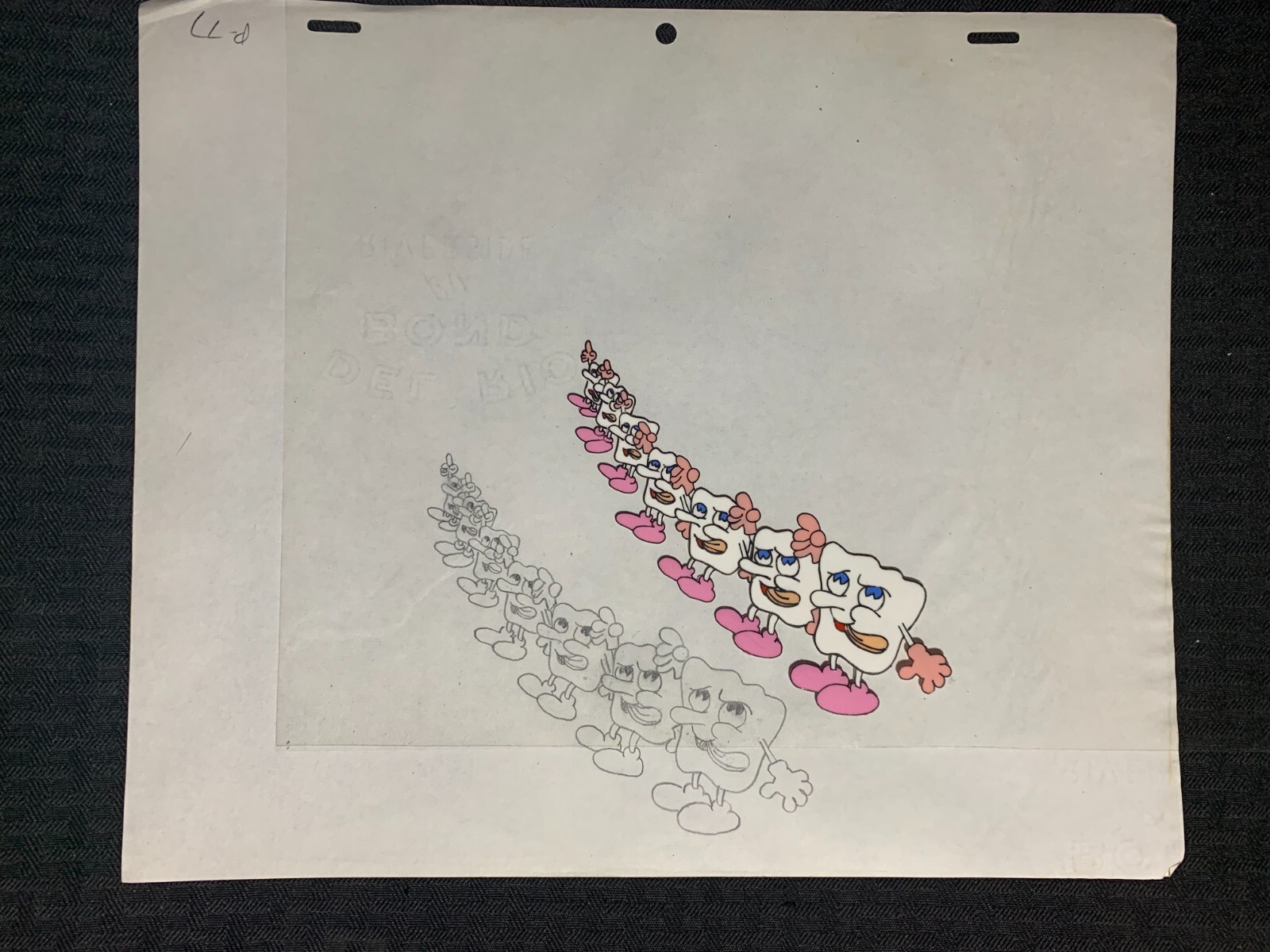 TOOTHPASTE COMMERCIAL? 12.5x10.5" Animation Cel & Drawing - Dancing ...