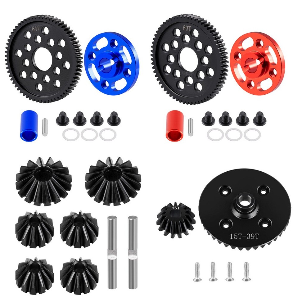 RCBATER RC 1/10 Tamiya TT02 Spur gear / Differential gear / High Speed ...
