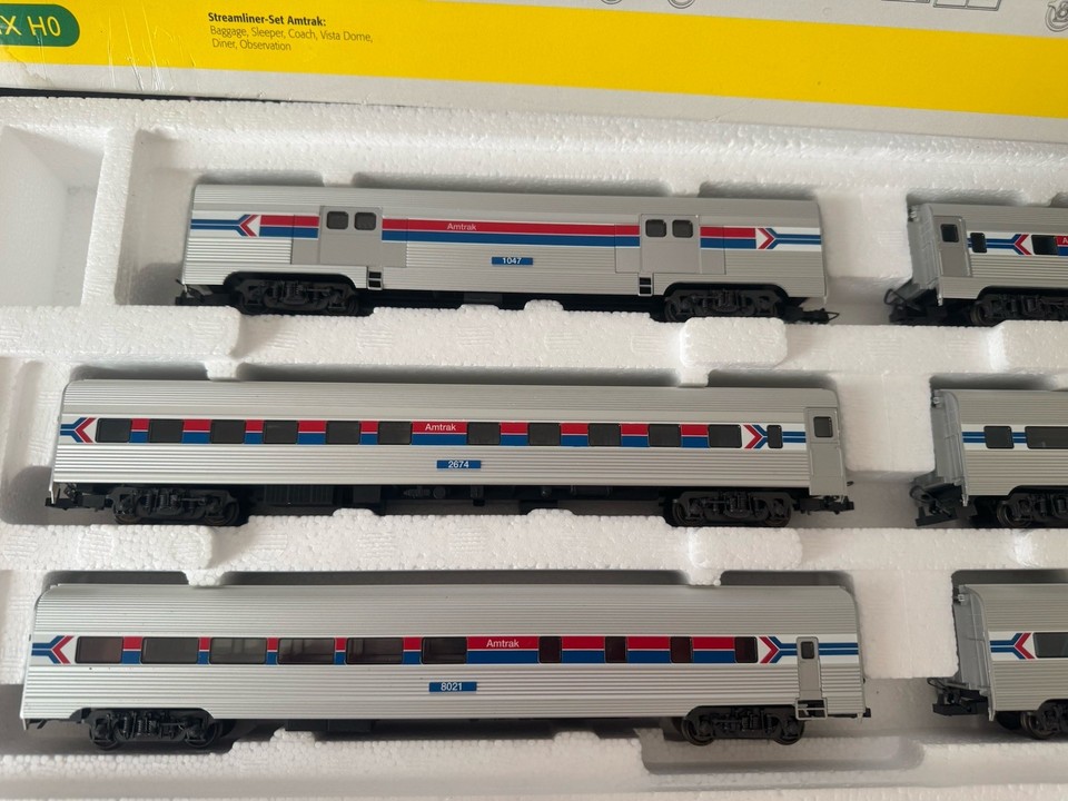 Trix HO Scale 21263 Amtrak Streamliner 6 Car Set Rare NIB | eBay
