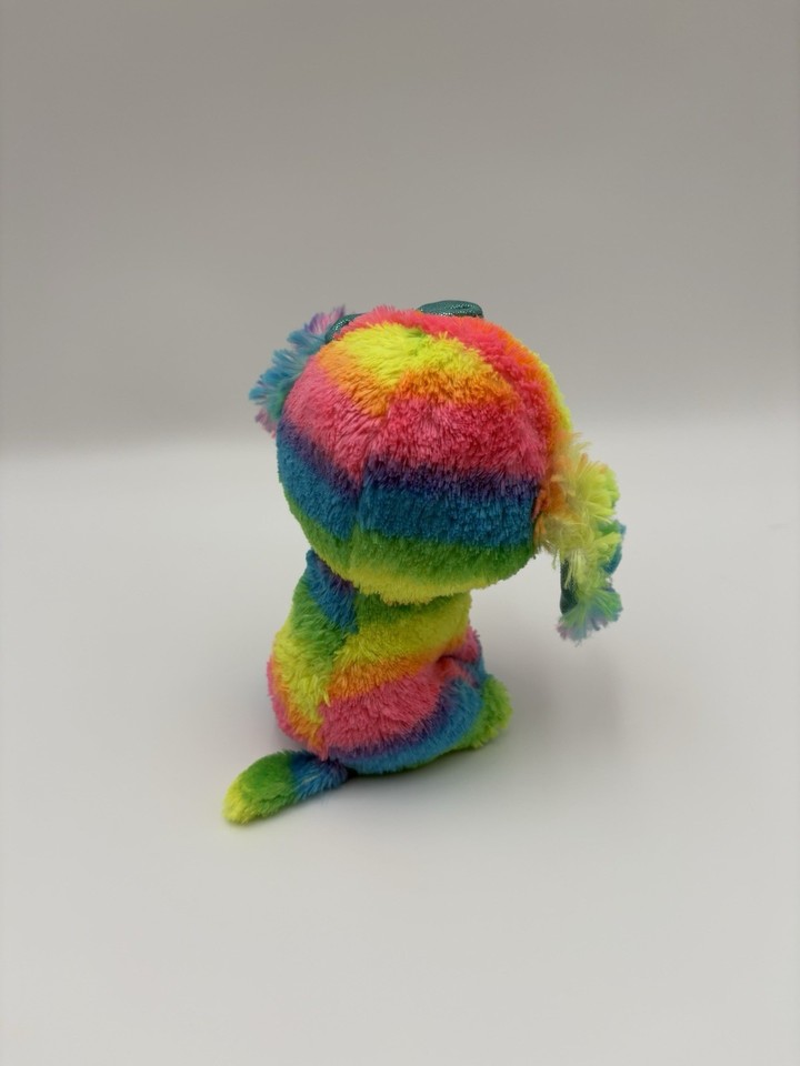 TY Beanie Boo Lola Rainbow Puppy Dog Plush Toy Claire’s Exclusive 6” | eBay