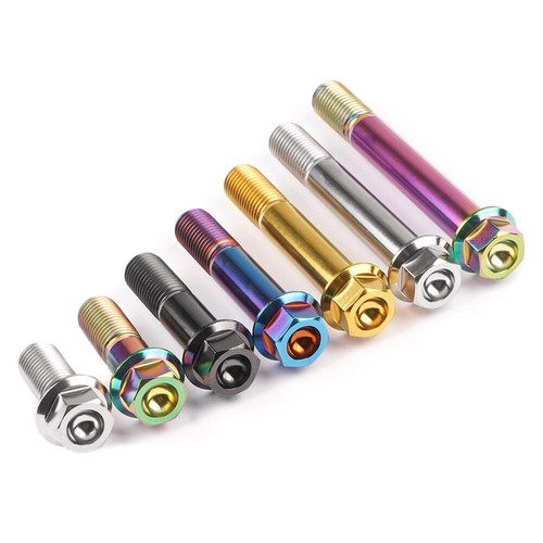 High strength Precision Titanium screws Flange Bolt Fastener M12x30 ...