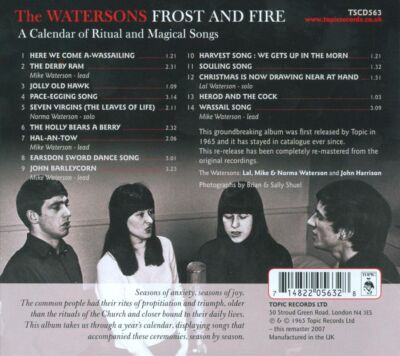THE WATERSONS - FROST AND FIRE [REISSUE] NEW CD 714822056328 | eBay UK