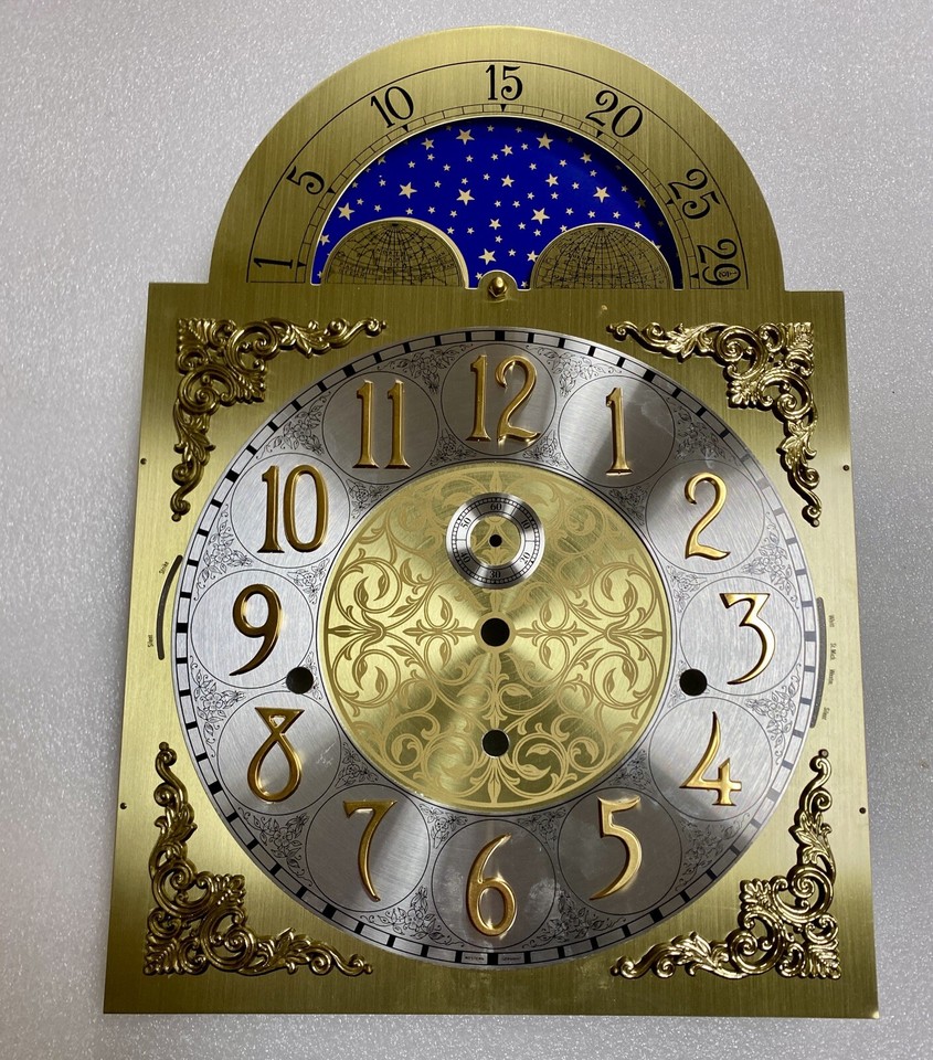 Kieninger Grandfather Clock Dial With Moon Dial | eBay