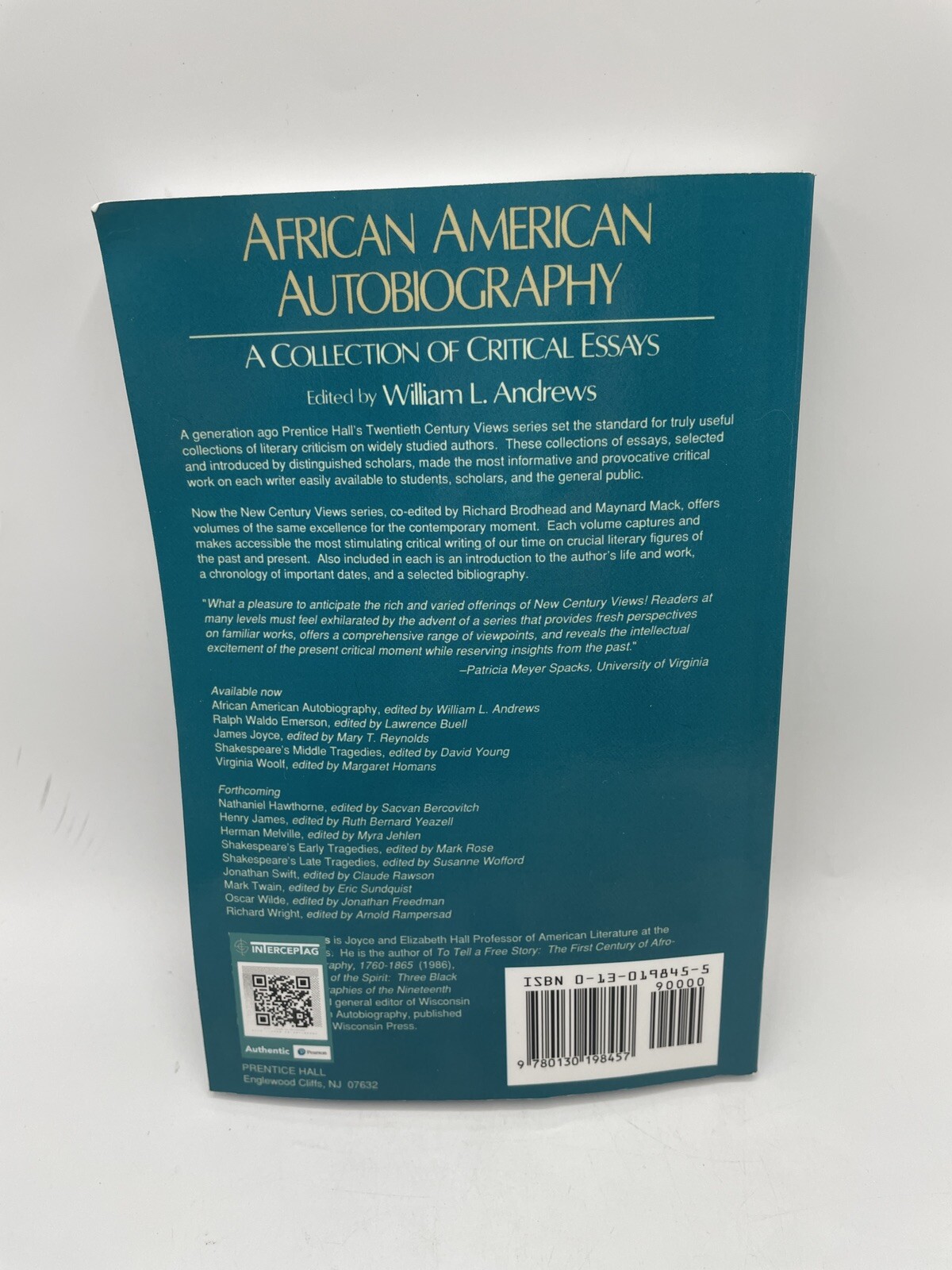 African-American Autobiography : A Collection of Critical Essays by ...