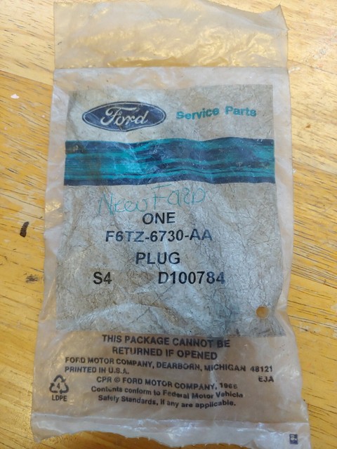 Ford OEM Engine Oil Drain Plug F6TZ6730AA for sale online | eBay