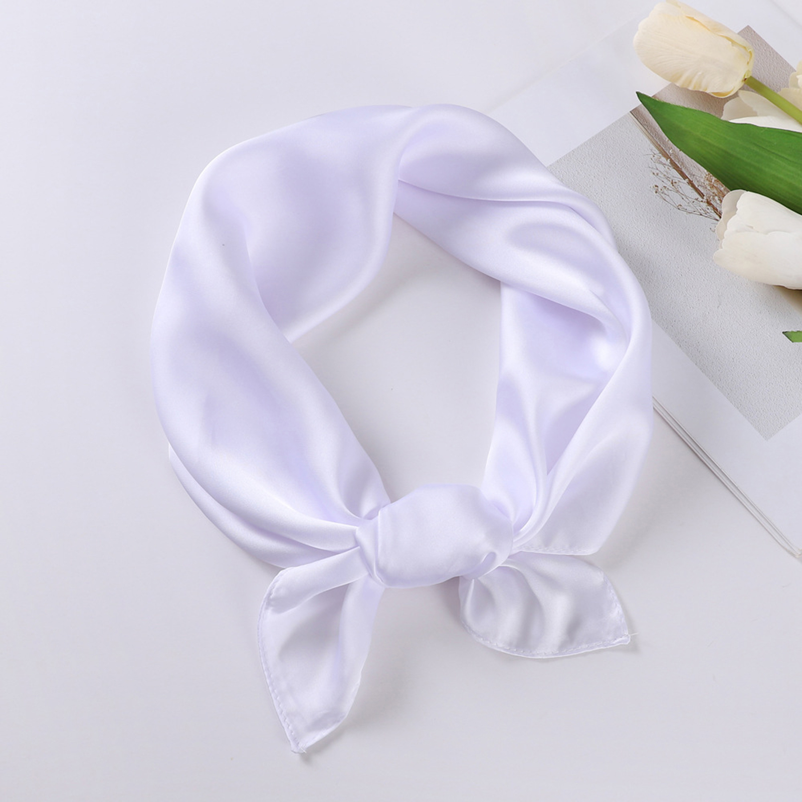 Women Summer Scarf Sunscreen Neck Decoration Casual Neck Protection ...