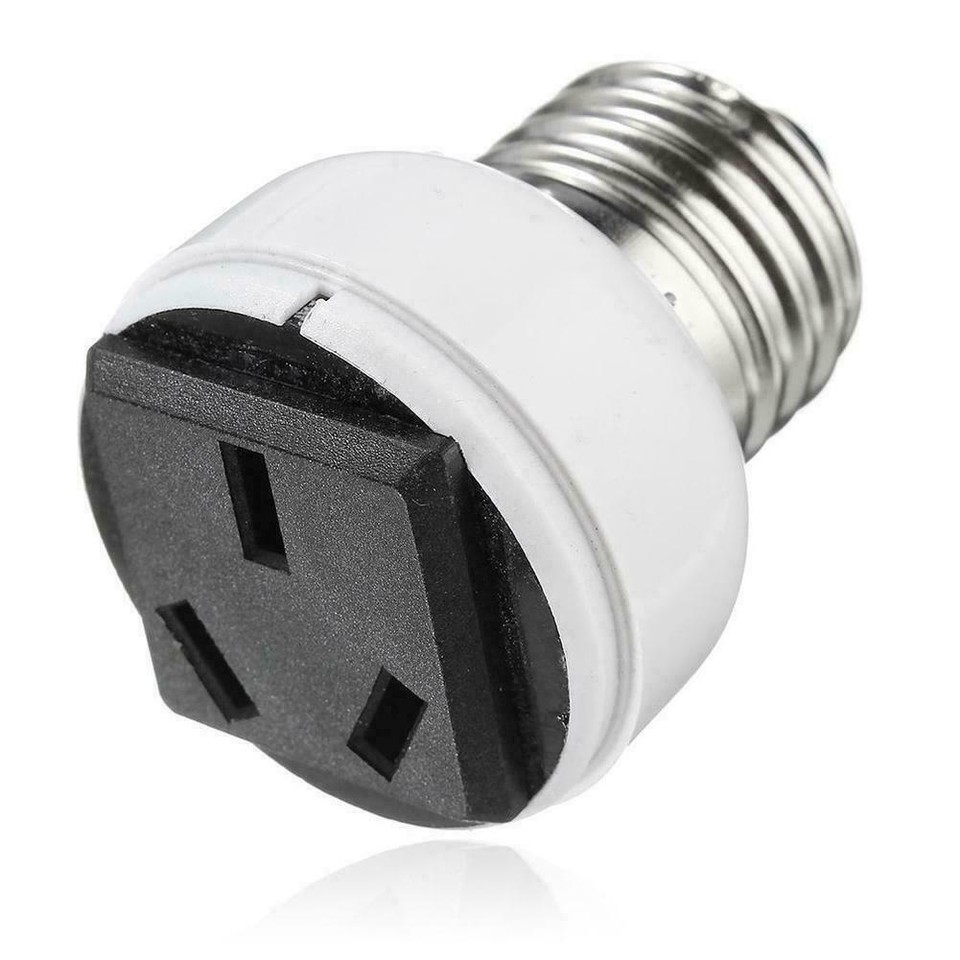 E27 B22 Lamp Light Socket Holder Screw Bulb Convert To AU Power Female ...