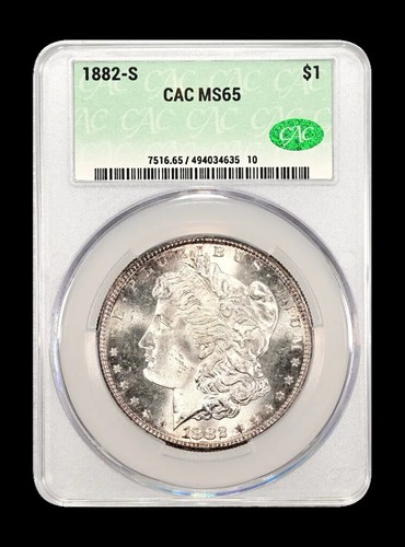 1882-S Morgan Silver Dollar CAC Grading (CACG) MS 65 | eBay