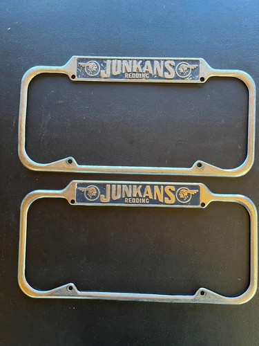 1940s NorCal Pontiac License plate frame junkans redding | eBay