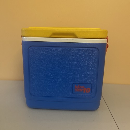 Vintage IGLOO LEGEND 10 Hot Color Ice Chest Cooler Blue Yellow Red Fast ...