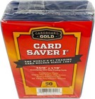 50 Ct Card Saver I CS 1 Cardboard Gold PSA Graded Semi Rigid Holders ...