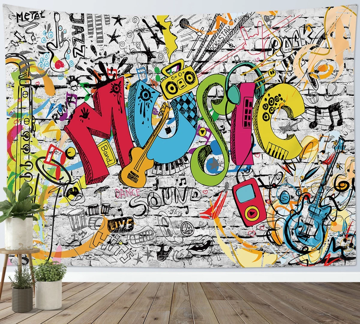 Music Graffiti Background