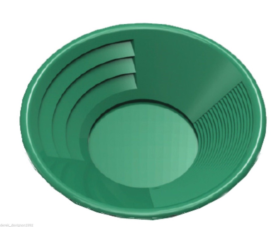 M10 Green Mini Gold Classifier Screen & Gold Pan Panning Kit 12" &10 ...