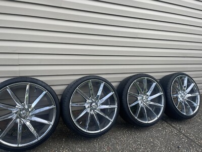 used 22 inch chrome rims and new tires | eBay