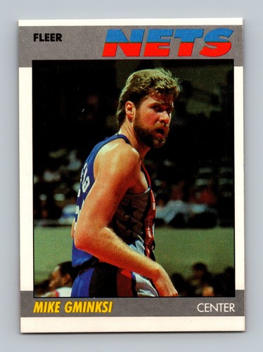 1987-88 Fleer #41 Mike Gminski New Jersey Nets Basketball Card NM-MT | eBay