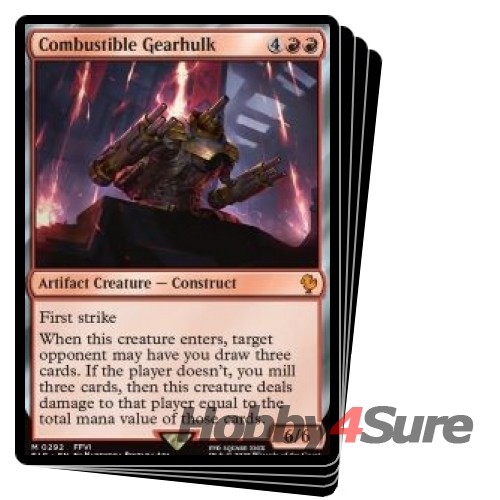 Combustible Gearhulk X4 M/NM Magic: The Gathering MTG Final Fantasy ...