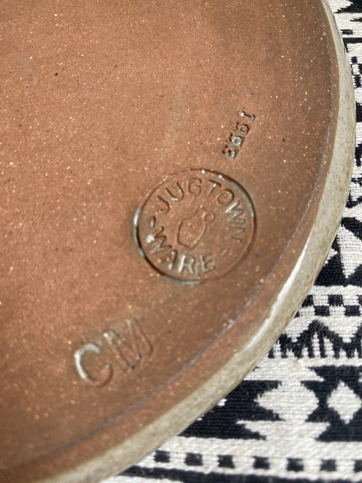 Vintage Jugtown Ware Studio Art Pottery Tea Caddy Brown 6" Celtic Plate ...