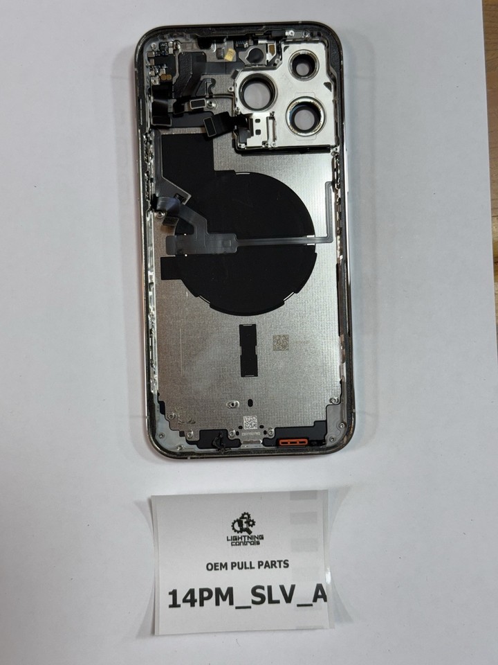 iPhone 14 Pro MAX SILVER Back Housing Replacement W Small Part OEM ...