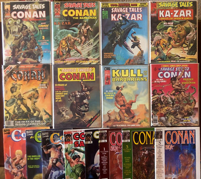 VINTAGE 70s+ MARVEL MAGAZINE LOT! SUPER SPECIALs w CONAN! SAVAGE TALES ...