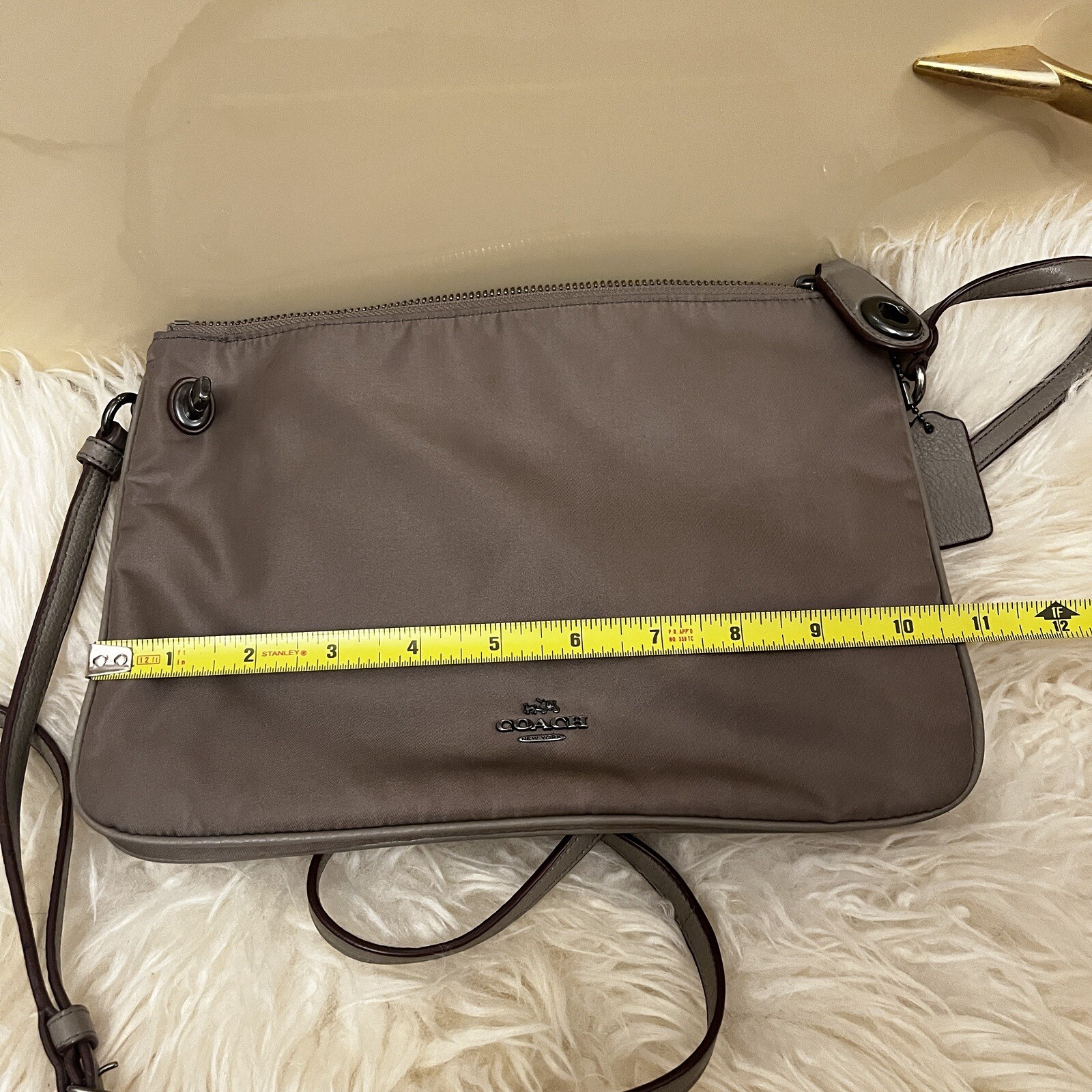 Coach Pacer Nylon Lockable Multi Pouch Crossbody Hand… - Gem