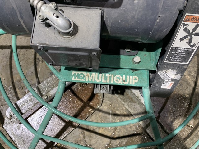 Multiquip 36 Inch Power Trowel Electric 2014 J36E2 2 HP Concrete Finish ...
