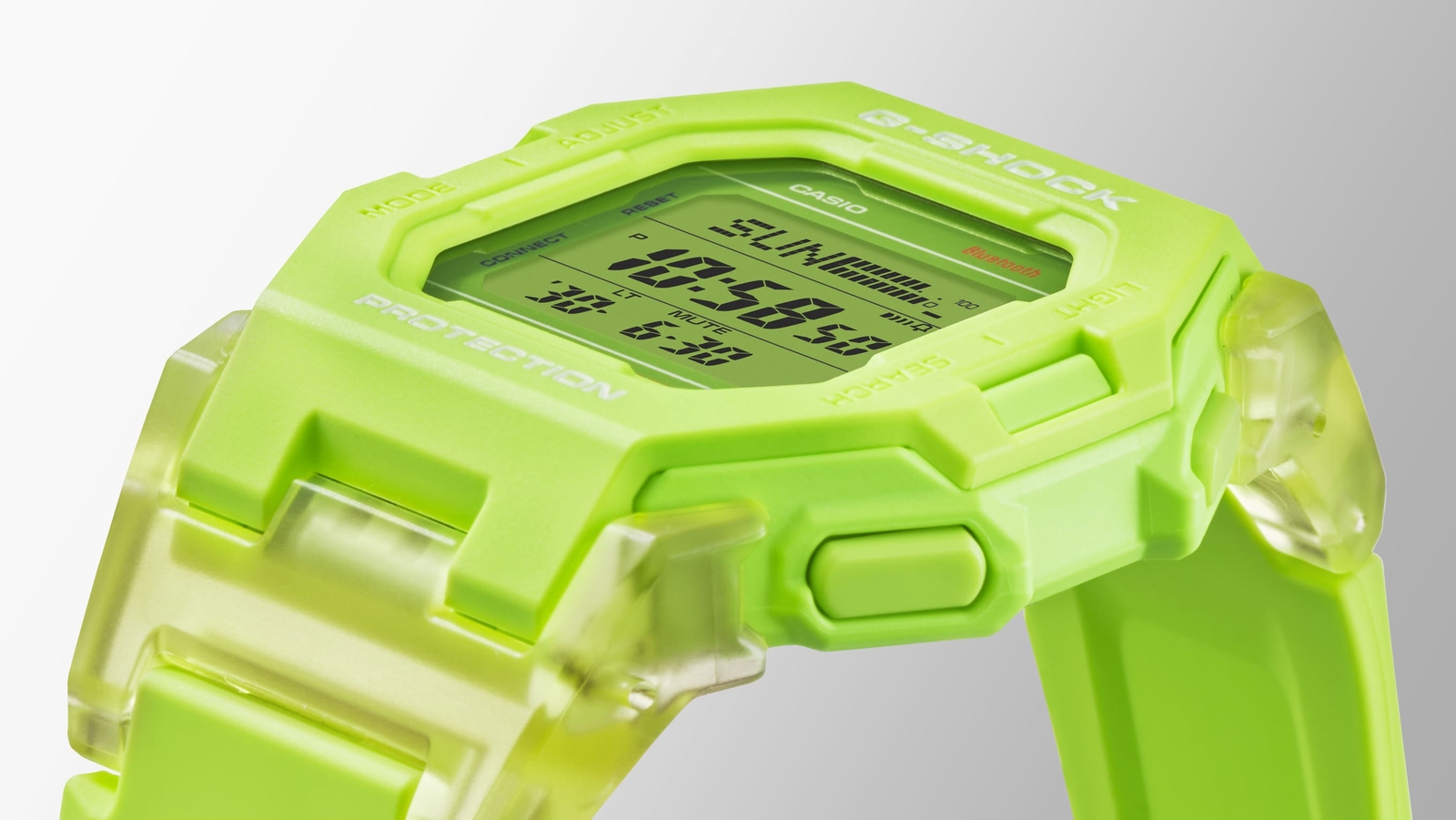CASIO G-SHOCK GD-B500S-3JF Bluetooth Digital Watch Fluorescent Green 41 ...