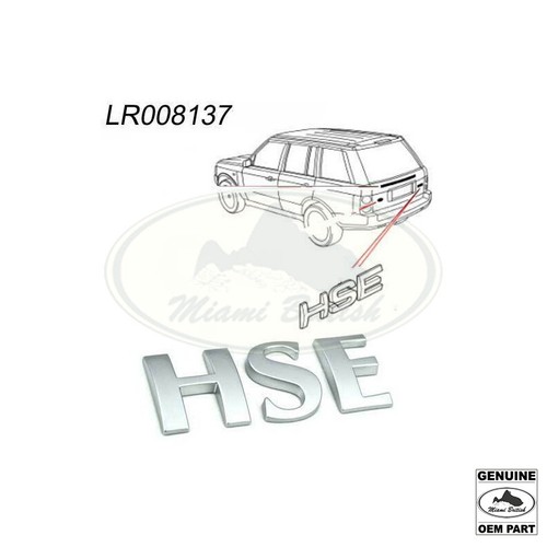 LAND ROVER REAR TAIL TITANIUM DECAL EMBLEM BADGE HSE RANGE 03-12 ...