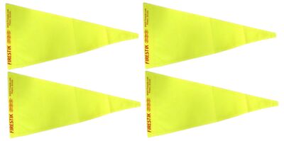4 Lot Firestik Flag-Y F9 Stick Yellow Pennant Replacement Triangular ...