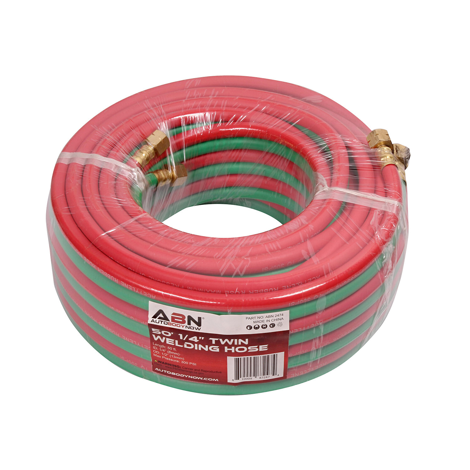 ABN Oxygen Acetylene Hose 1/4 Inch Twin Welding Hose Cutting Torch ...