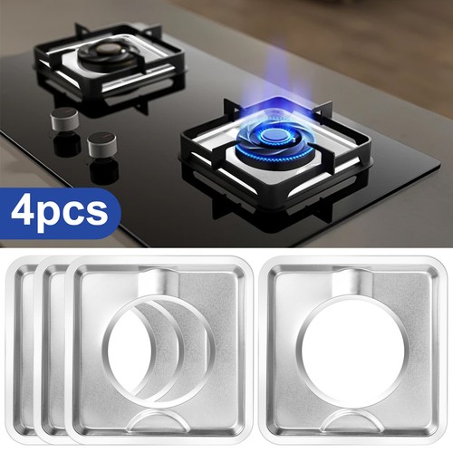 4x Reusable Gas Stove Range Cooktop Stove Drip Pans for Kitchen SGP-400 ...