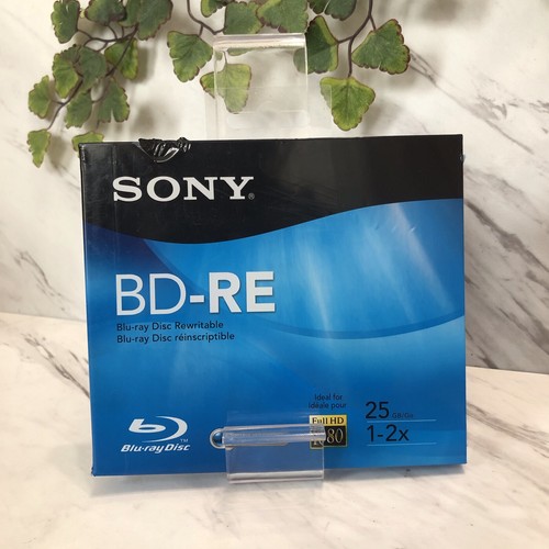 NEW Sony Blu-Ray Disc BD-RE 25 GB 1-2X Rewritable Sealed Package Full ...