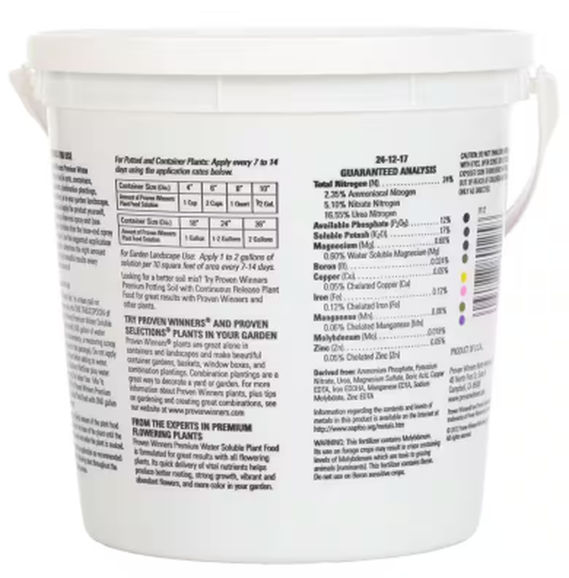 Proven Winners Water Soluble Fertilizer 2.5lb 24-12-17 Fast Growing ...