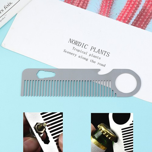 Metal Barber Combs Stainless Steel Hair Comb Fine Cutting Comb Men's ...