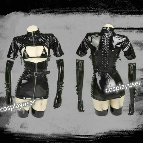 White Cos Dark Reign Nurse Cosplay Costume Leather Leotard | eBay