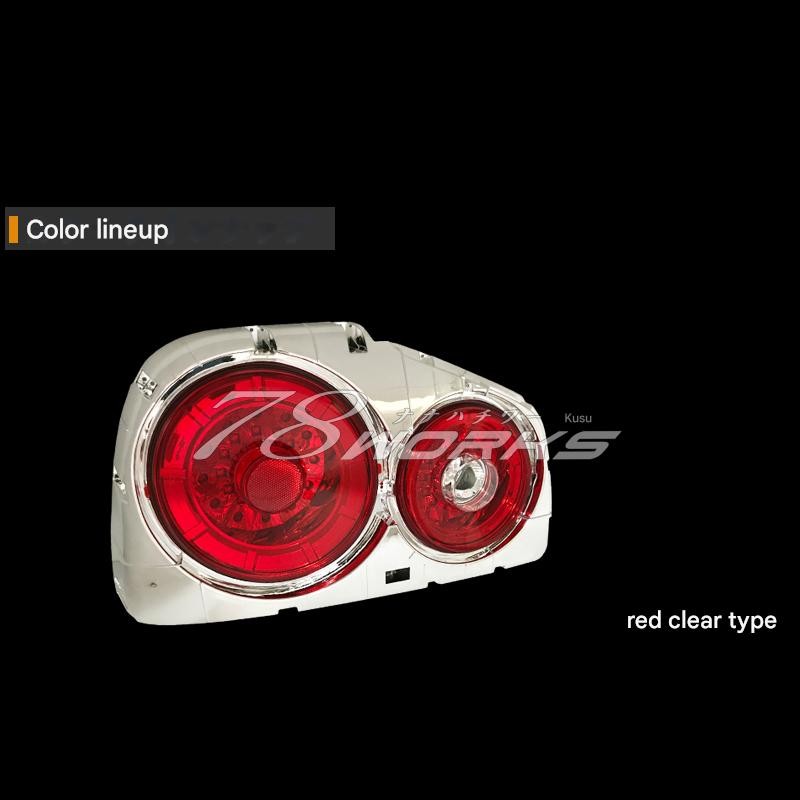 For NISSAN R34 Skyline 2D Coupe LED Tail Lamp Red Clear GT-V GT-R NISMO ...