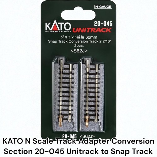 KATO N Scale Track Adapter Conversion Section 20-045 Unitrack to Snap ...