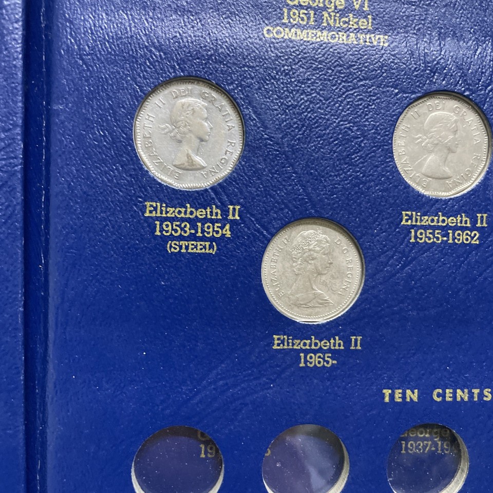 Whitman Canadian Canada Type Set Collection 9522 Coin Album With 25 ...