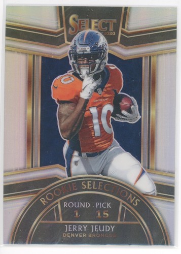 JERRY JEUDY 2020 PANINI SELECT ROOKIE SELECTIONS SILVER PRIZM #RS-6 RC ...