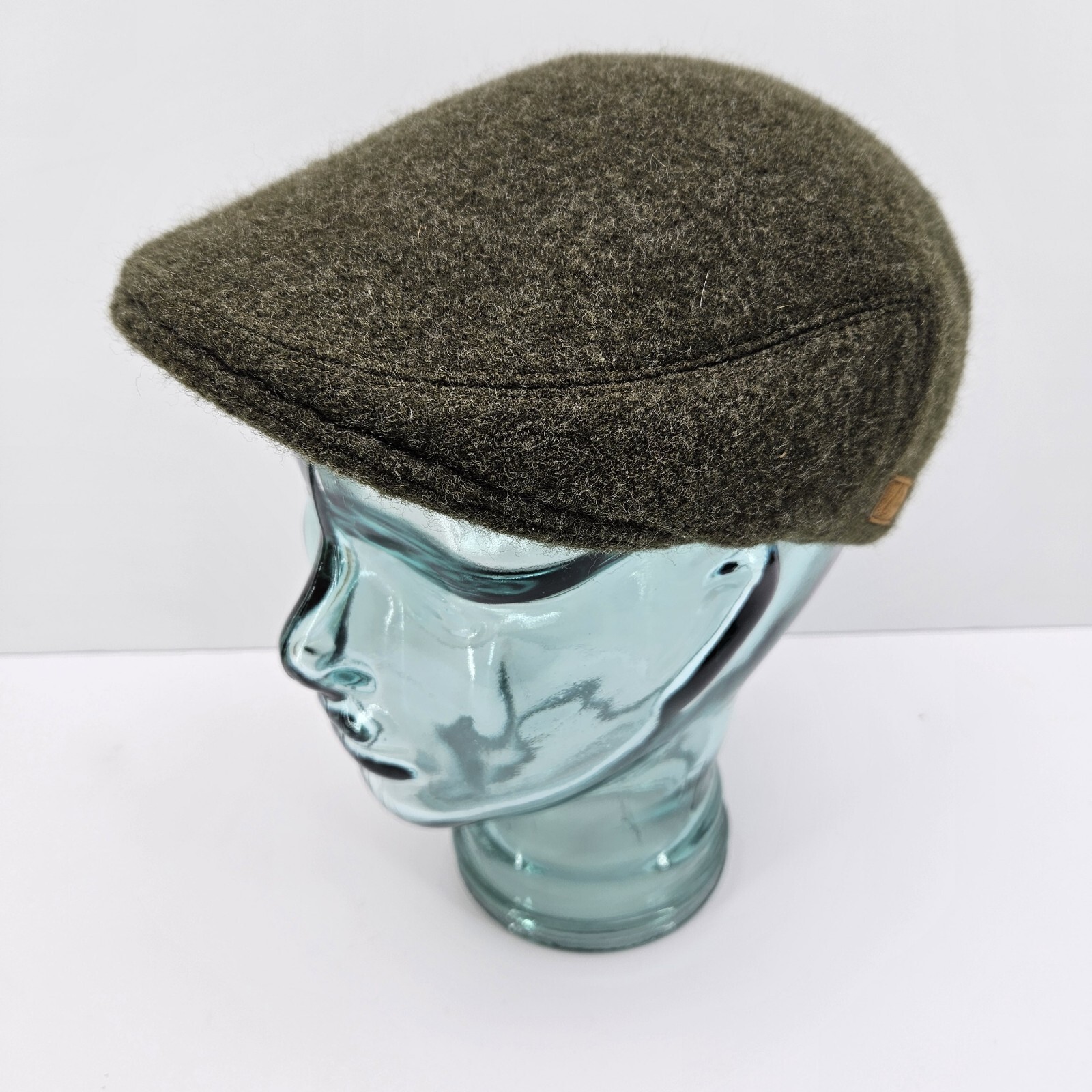 Olney Headwear Flat Cap Green Wool Size Small Retro Vintage | eBay UK