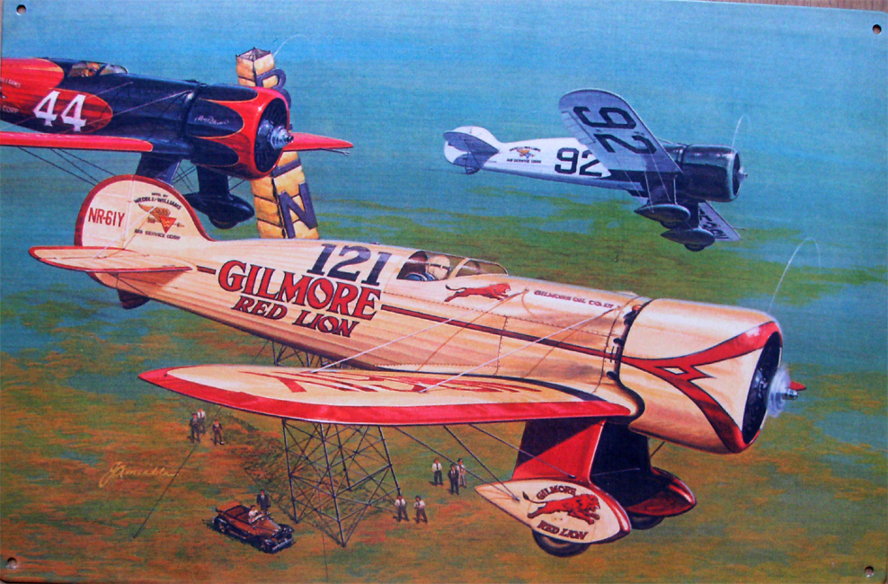 Gilmore Plane Peter Torres Man Cave Retro Automotive Classic Metal Sign ...