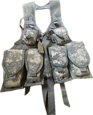 USGI Fighting Load Carrier Vest 7 Pc Kit w/ 6 MOLLE II Pouches ACU UCP ...