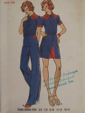 70s Vintage Butterick Sewing Pattern 3029 Dress Blouse Jacket Wide Leg ...