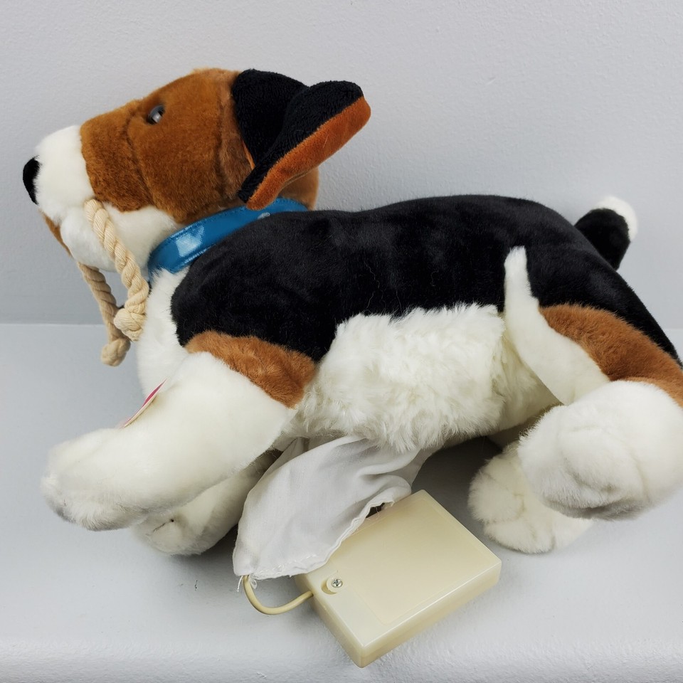 Nintendogs BEAGLE Dog Plush Stuffed Animal Blue Collar Works Nintendo ...