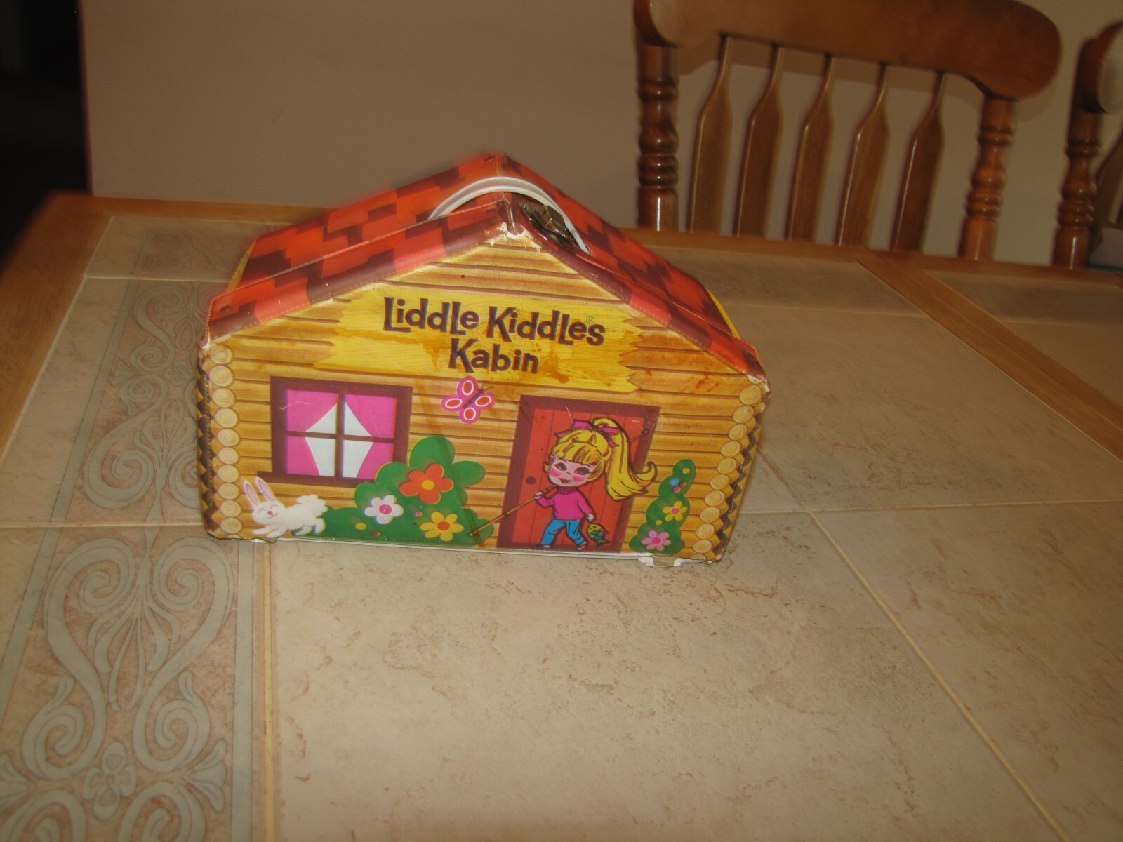 Liddle Kiddles Kabin Vinyl House Play set Carrying Case Mattel Vintage ...