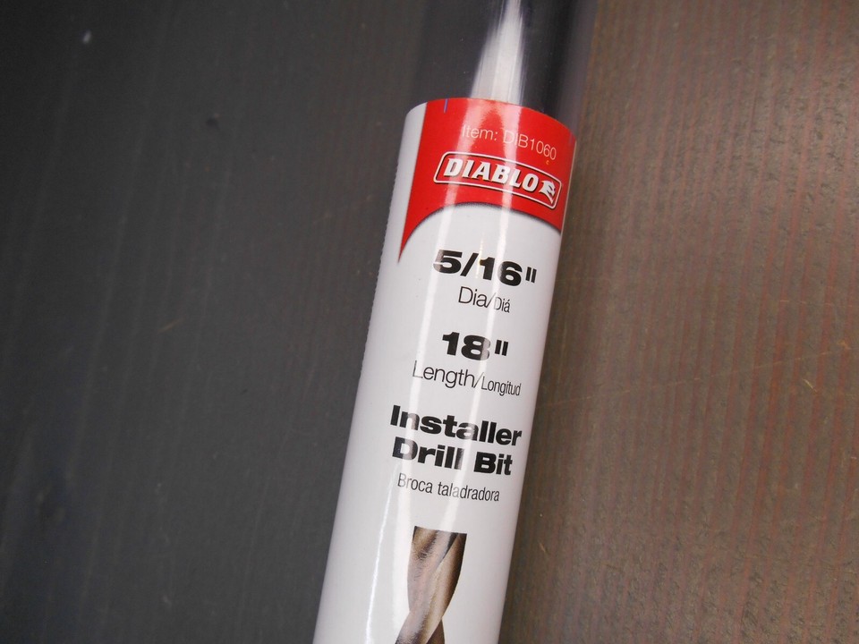 Diablo DIB1060 Installer Drill Bit, 5/16" x 18" New In Pack | eBay