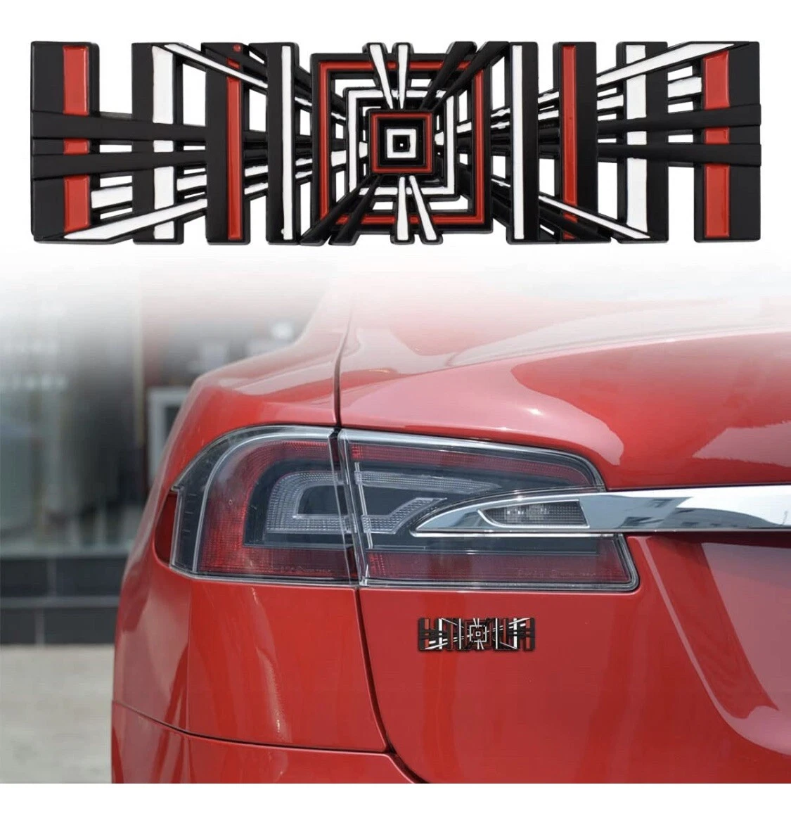 Tesla Model S Red Rear