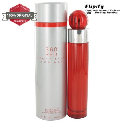 Perry Ellis 360 Red Cologne 1.7 oz / 6.7 oz / 3.4 oz EDT Spray for MEN ...