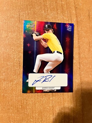 2022 Leaf Perfect Game Showcase - James Raidt - Patriotic Just Minors ...