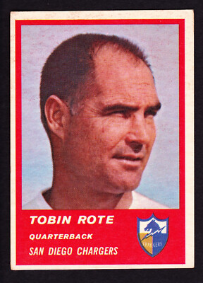 1963 FLEER #68 TOBIN ROTE CHARGERS | eBay