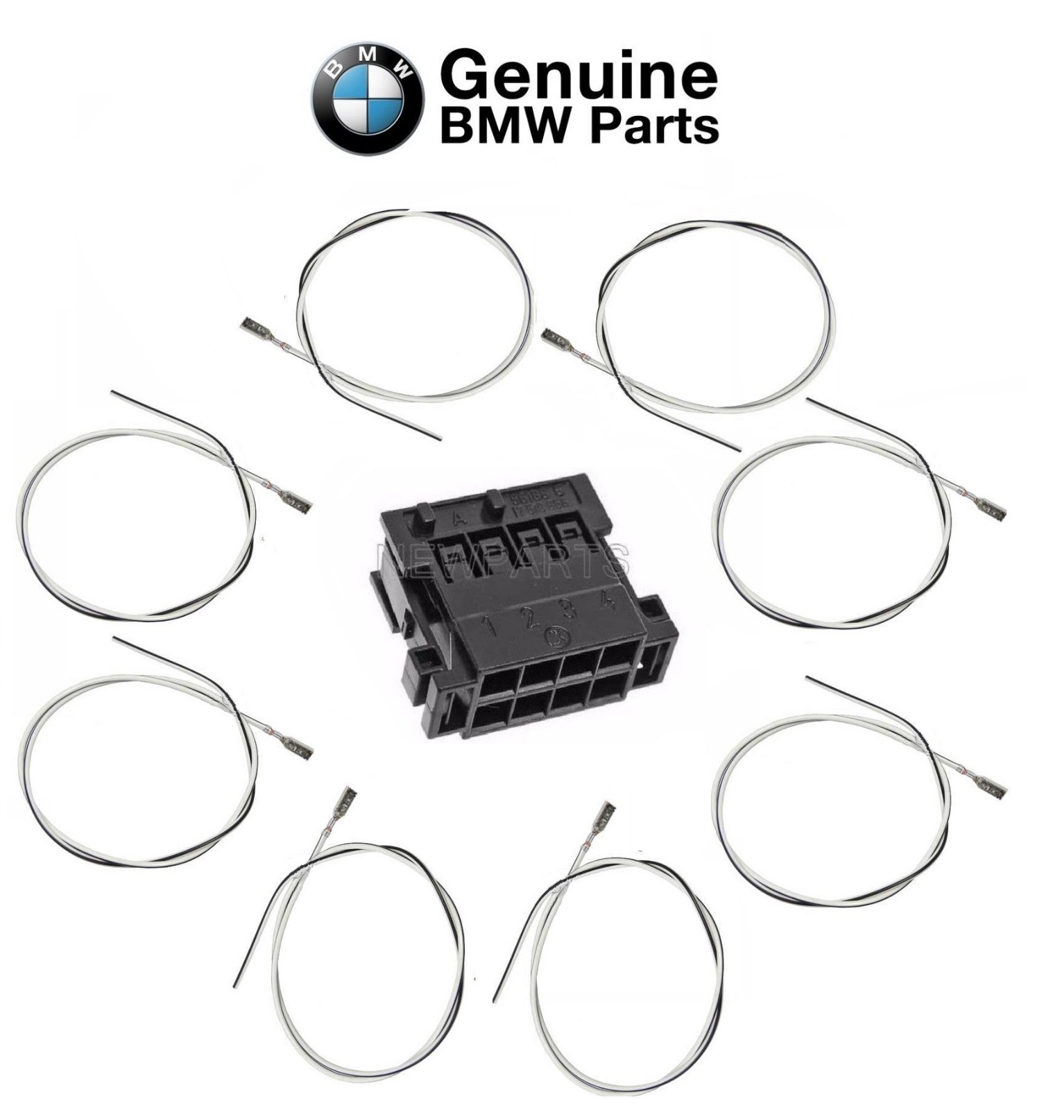 For Genuine Tail Light Socket Connector w/ 8 Wires For BMW 01-05 E46 3 ...